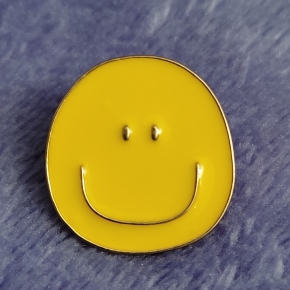 Source Unknown | Other | Smiley Face Enamel Pin | Poshmark
